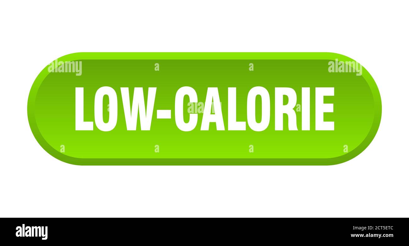 low-calorie button. rounded sign isolated on white background Stock ...