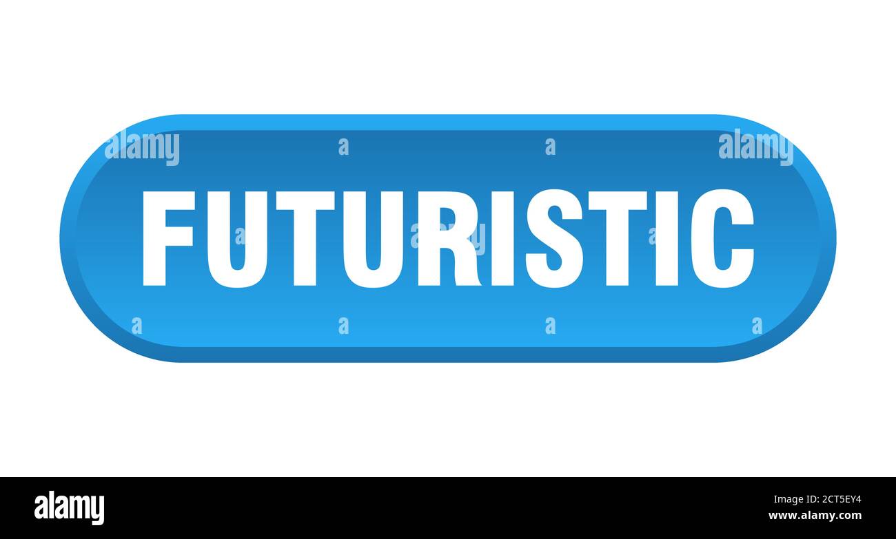 futuristic button. rounded sign isolated on white background Stock ...