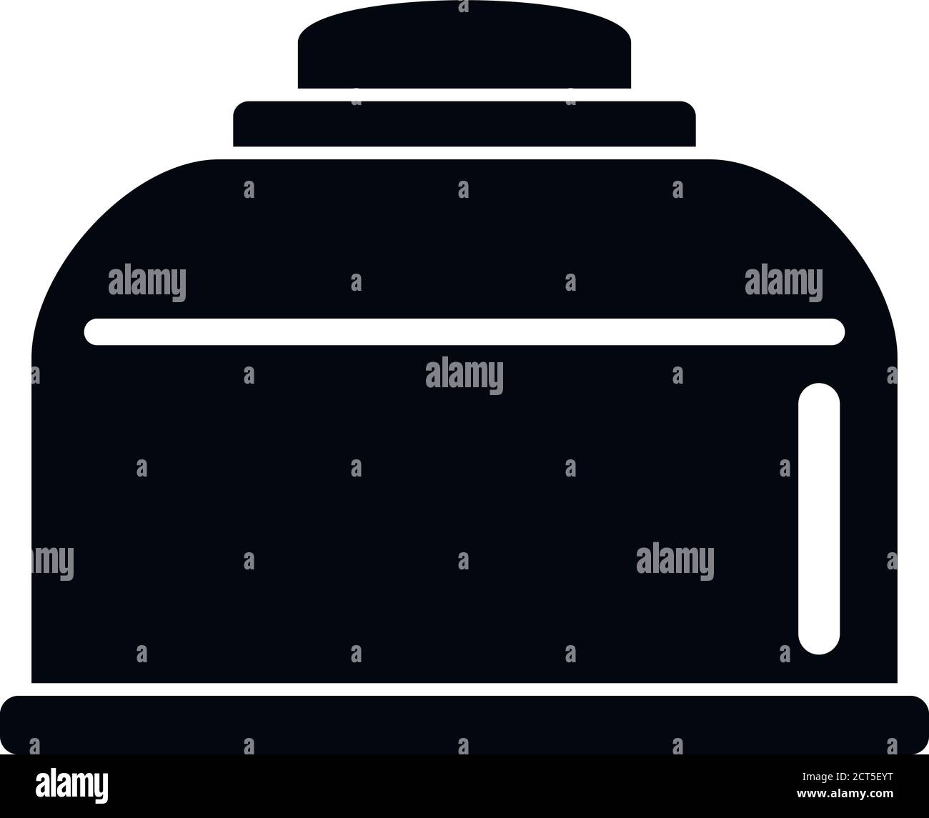 Gas cylinder barrel icon. Simple illustration of gas cylinder barrel ...