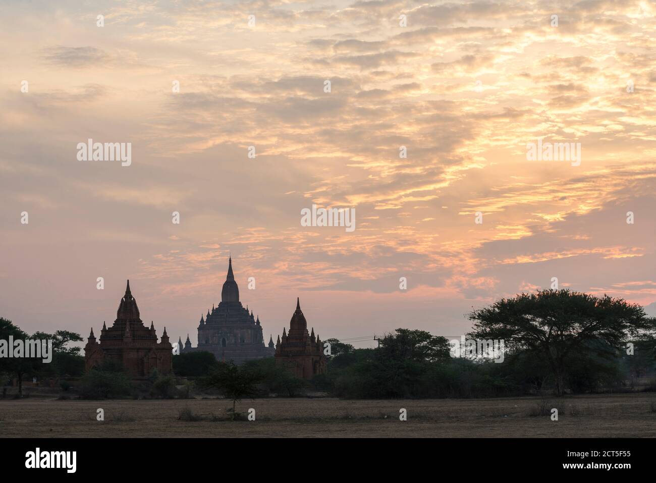 Temples of Bagan (Pagan) at sunrise, Myanmar (Burma Stock Photo - Alamy
