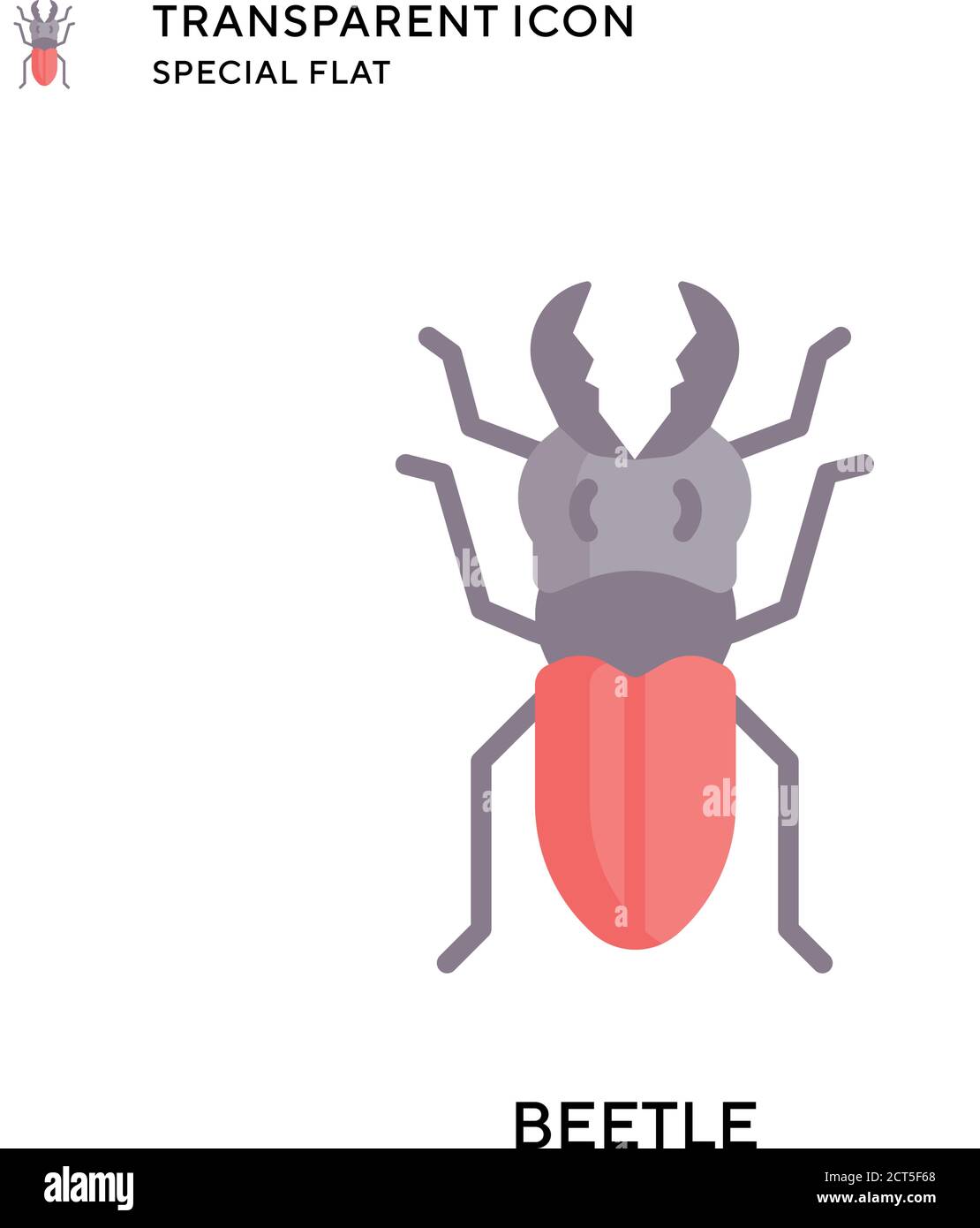 Red black beetles Stock Vector Images - Alamy