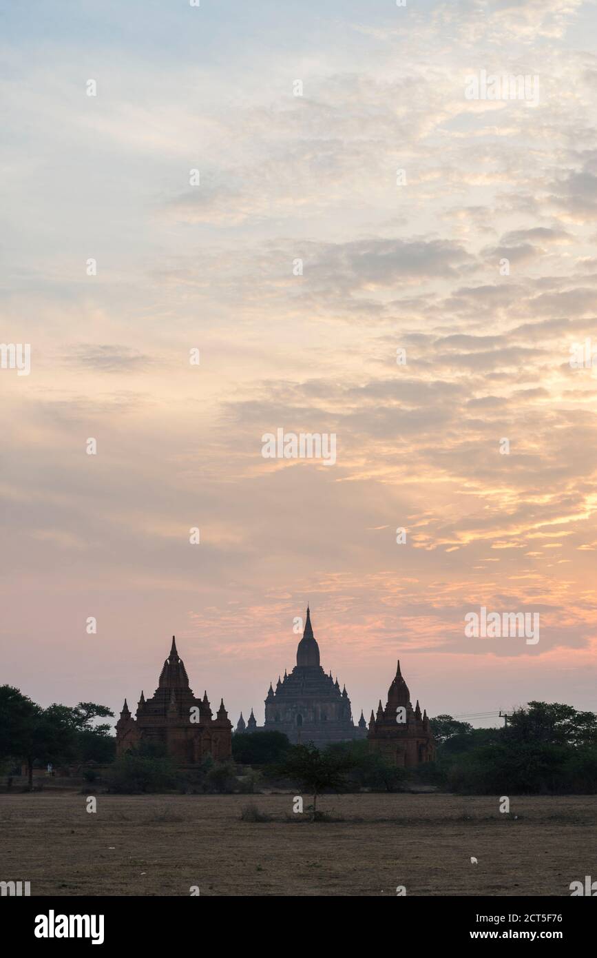 Temples of Bagan (Pagan) at sunrise, Myanmar (Burma Stock Photo - Alamy