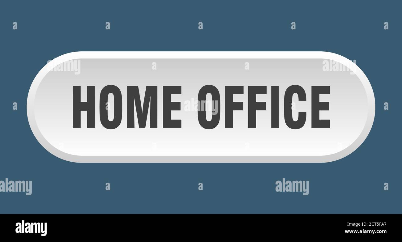 home office button. rounded sign isolated on white background Stock ...