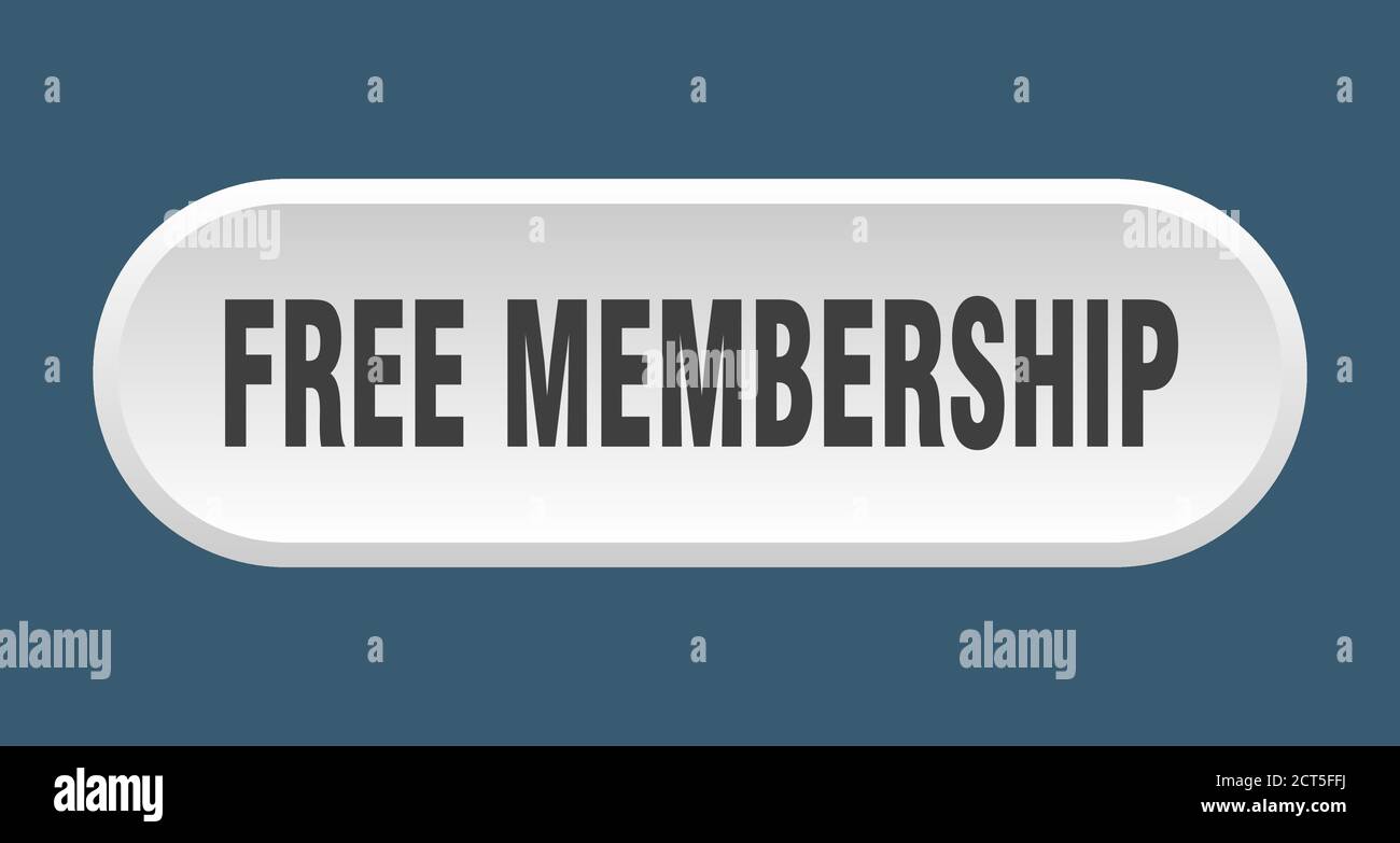 free membership button. rounded sign isolated on white background Stock ...