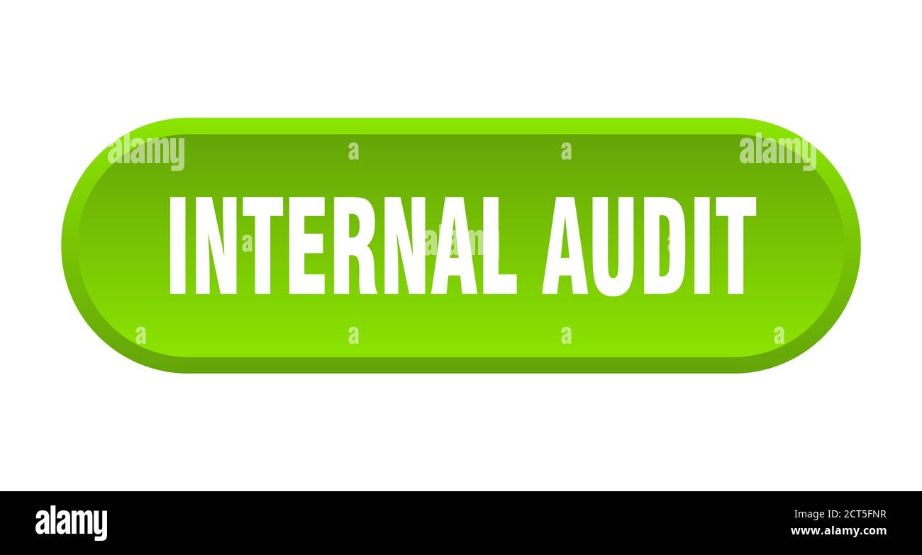 internal audit button. rounded sign isolated on white background Stock ...