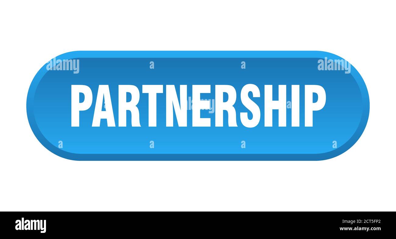partnership button. rounded sign isolated on white background Stock ...