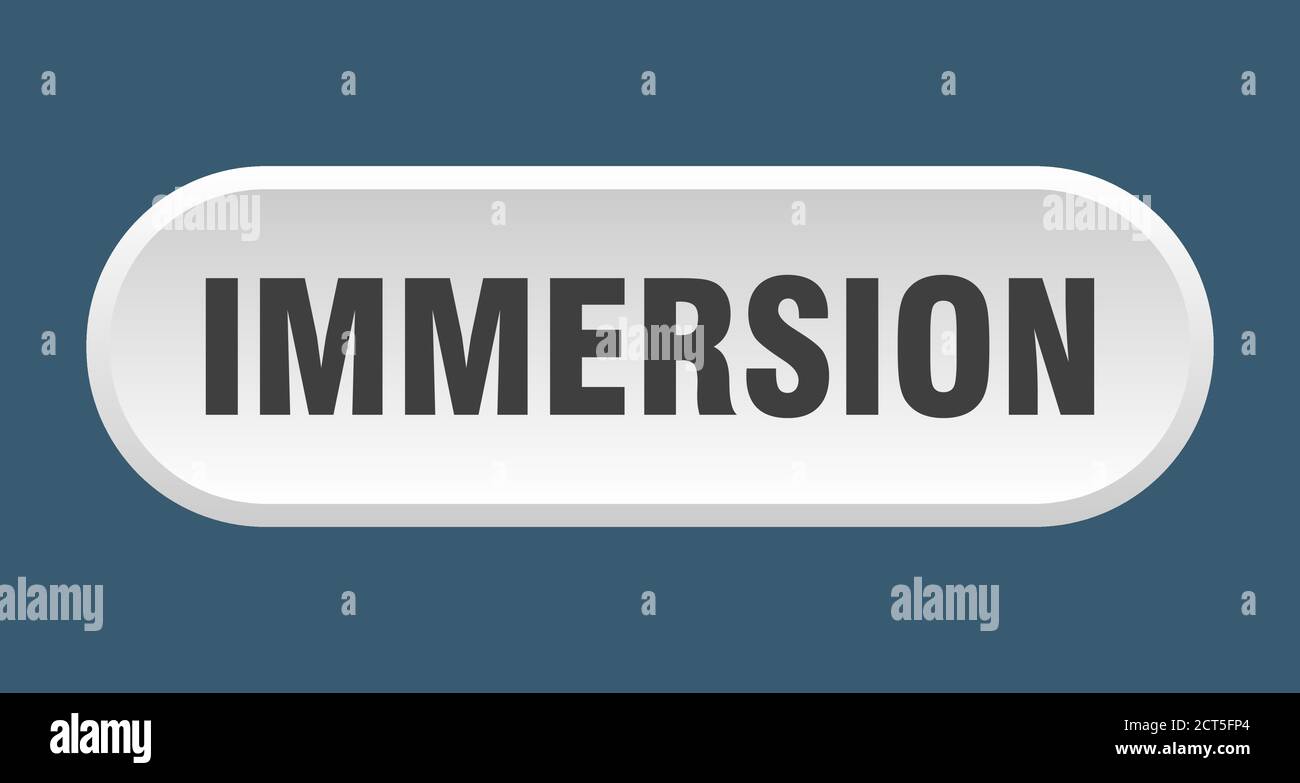 immersion button. rounded sign isolated on white background Stock ...