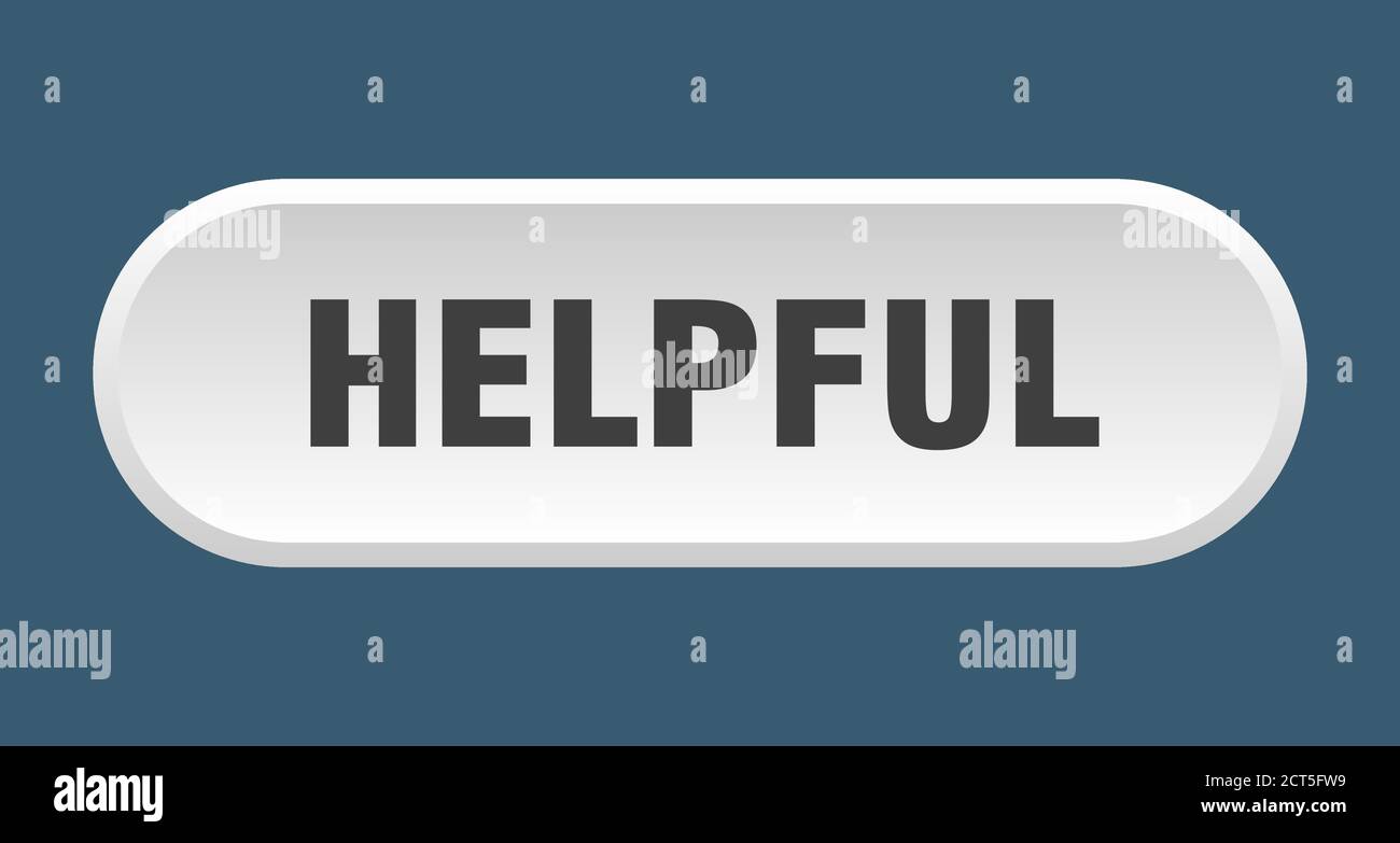 helpful button. rounded sign isolated on white background Stock Vector ...