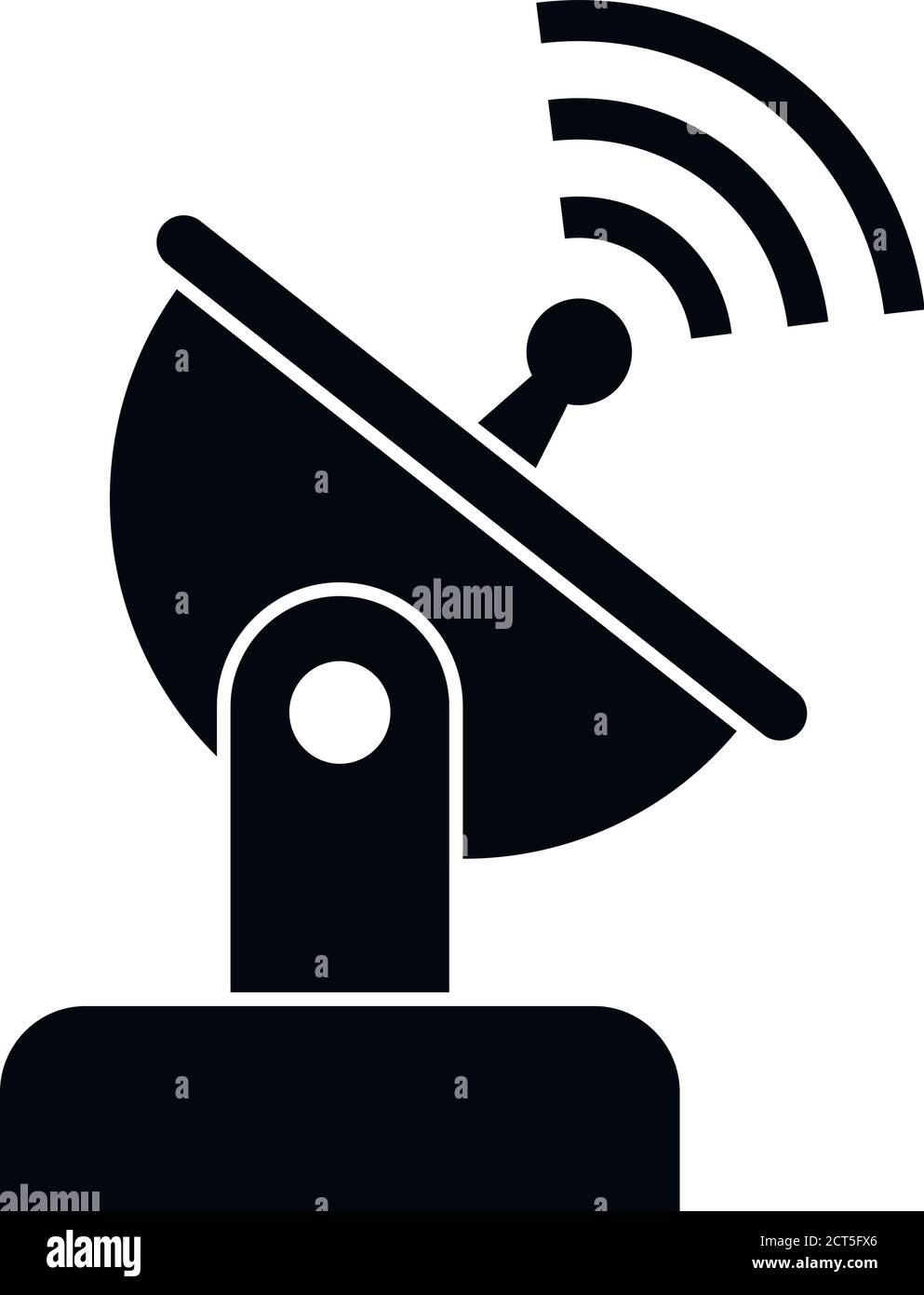 Ground antenna icon. Simple illustration of ground antenna vector icon ...