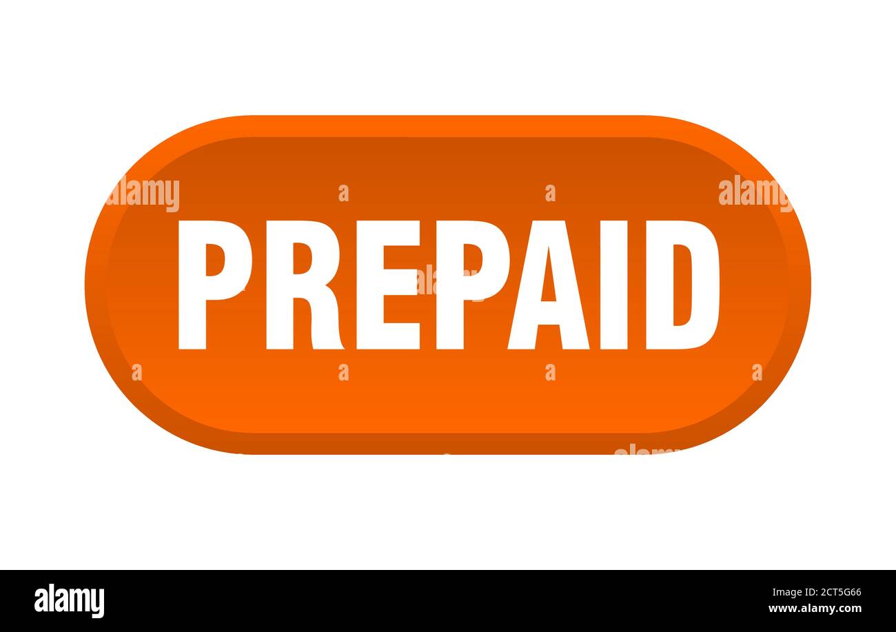 prepaid button. rounded sign isolated on white background Stock Vector ...