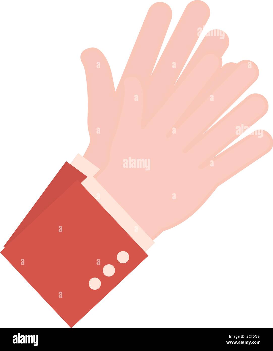 applause hand sign language flat style icon vector design Stock Vector ...