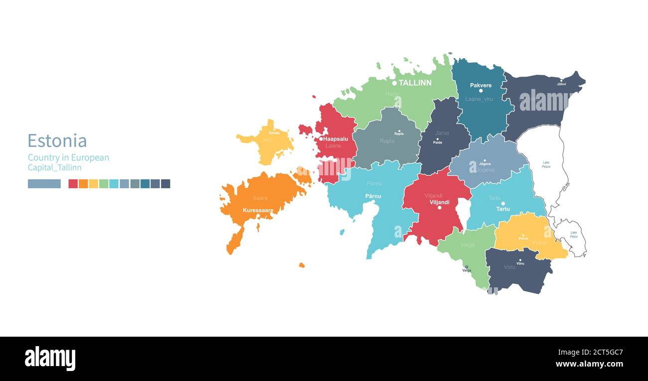 Estonia europe map hi-res stock photography and images - Alamy
