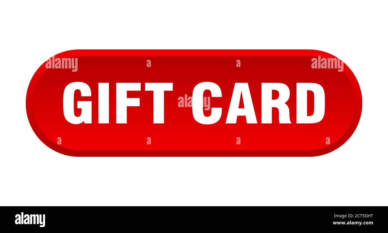 gift card button. rounded sign isolated on white background Stock ...