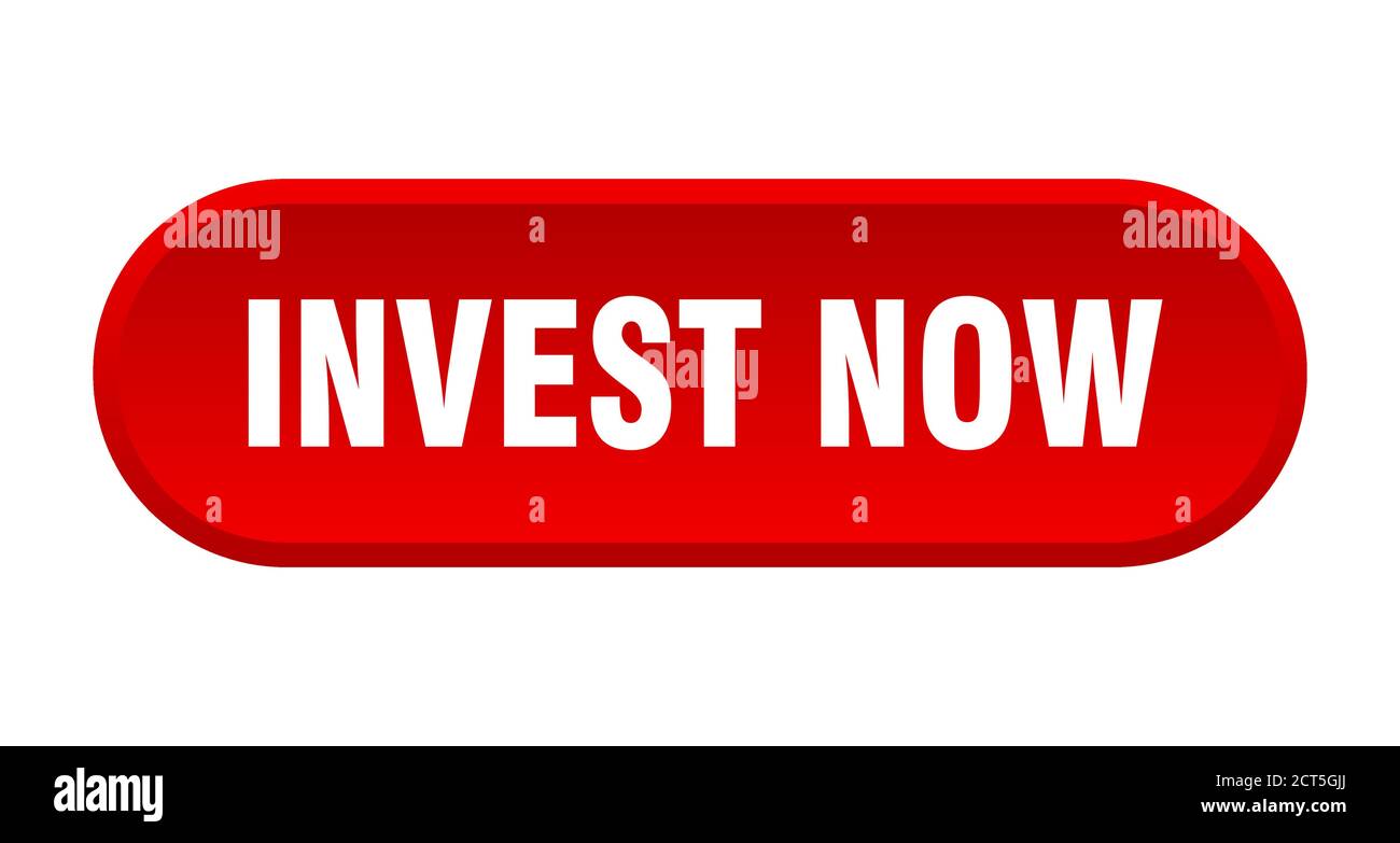 invest now button. rounded sign isolated on white background Stock ...