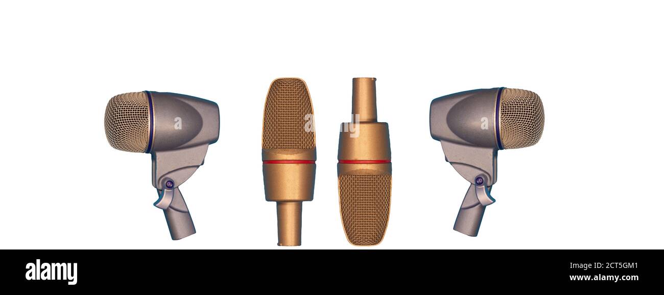 Microphone detail Cut Out Stock Images & Pictures - Alamy