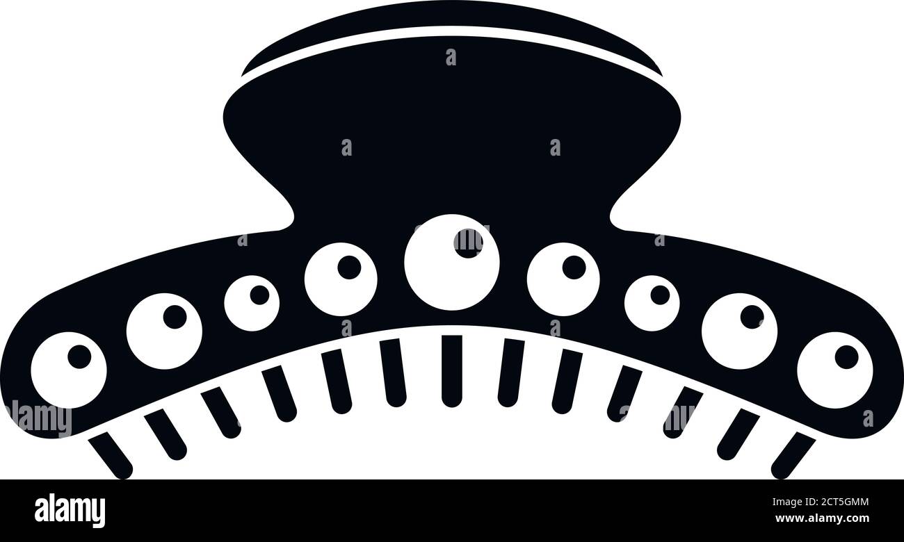 Pin barrette icon. Simple illustration of pin barrette vector icon for ...