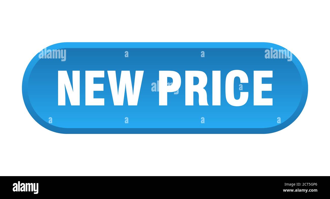 new price button. rounded sign isolated on white background Stock ...