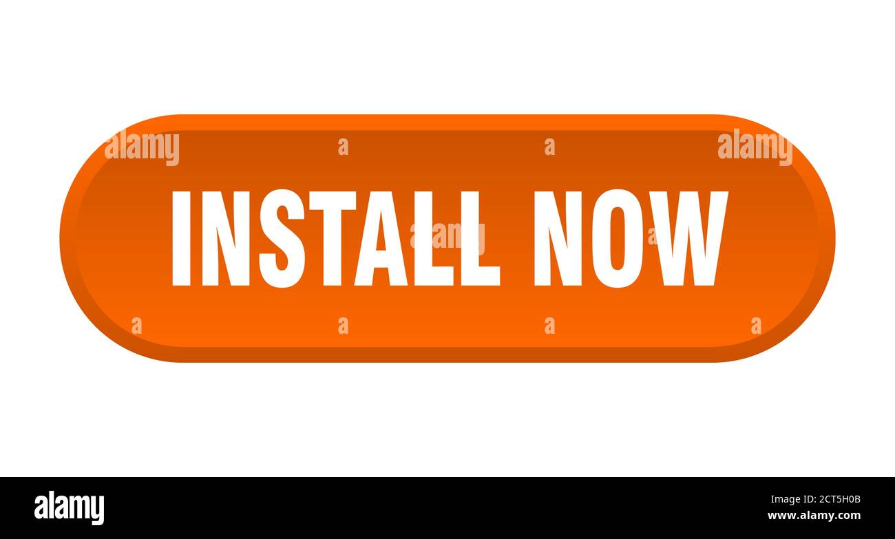 install now button. rounded sign isolated on white background Stock Vector Image & Art - Alamy