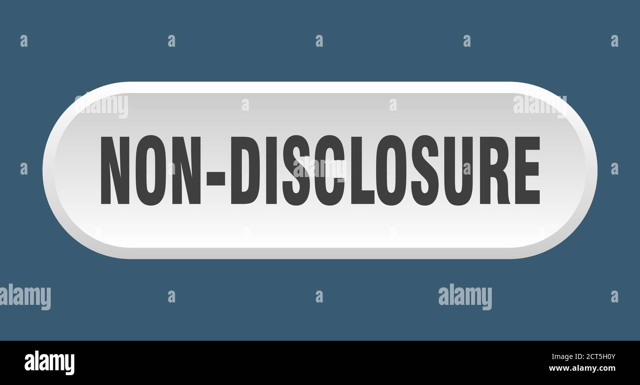 Non Disclosure Button Rounded Sign Isolated On White Background Stock Vector Image And Art Alamy