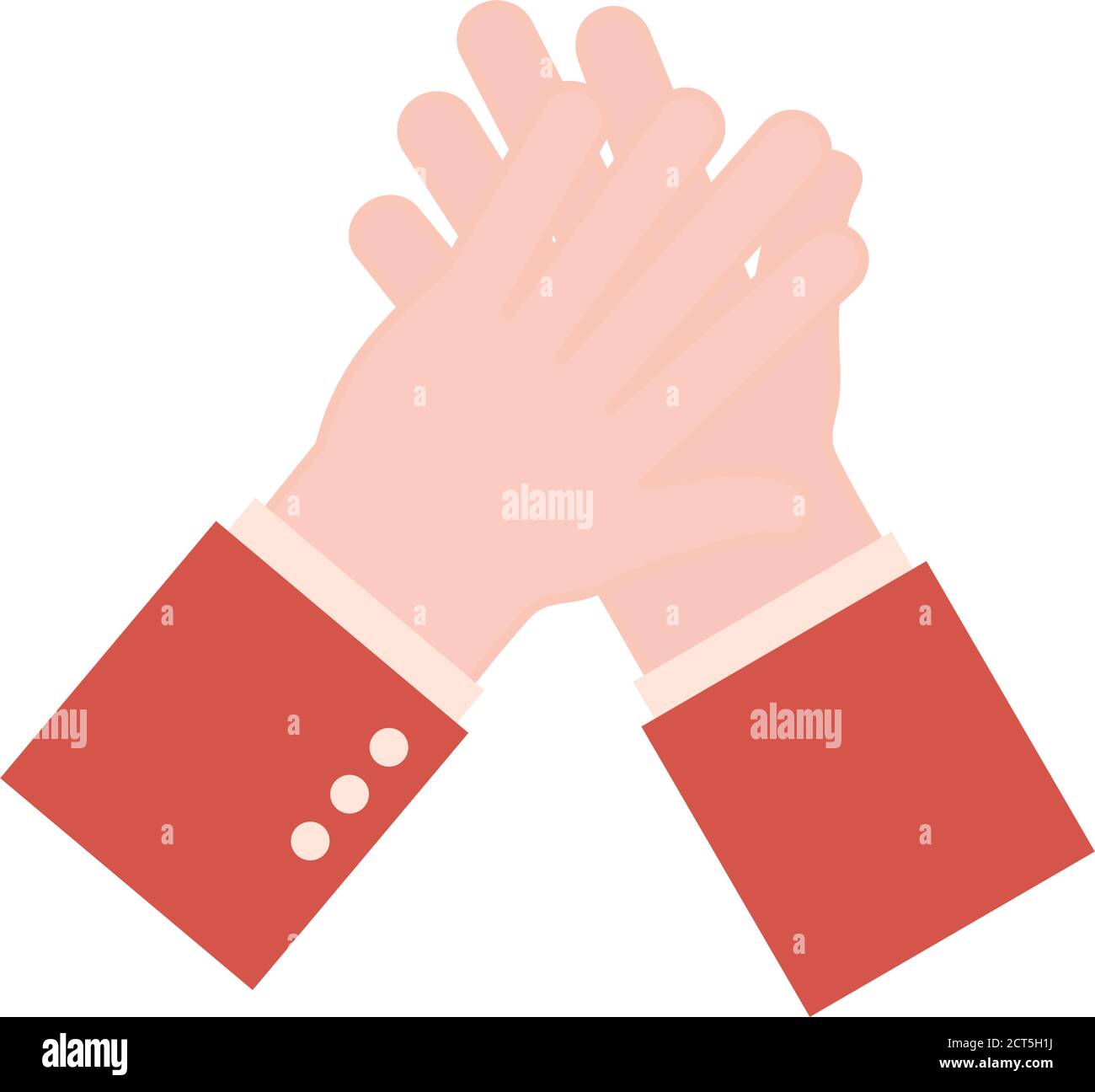 applause hand sign language flat style icon vector design Stock Vector ...