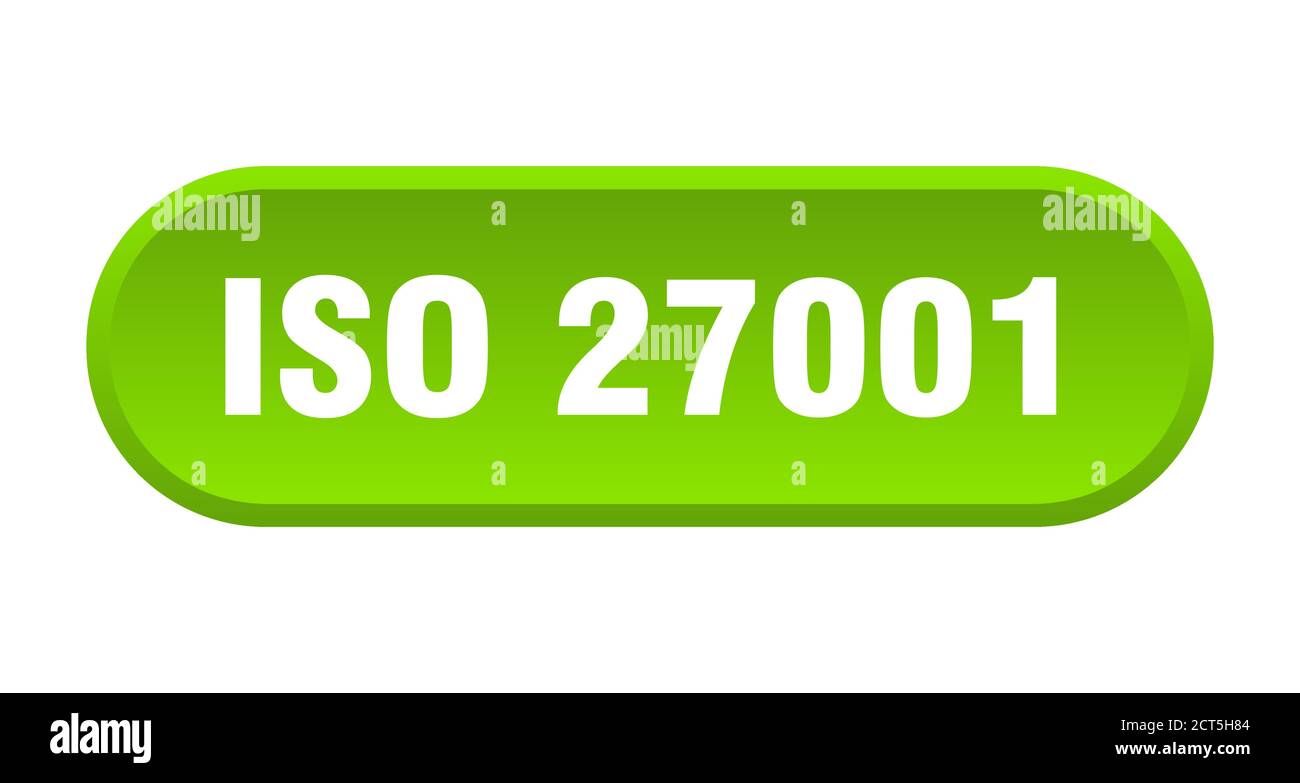 iso 27001 button. rounded sign isolated on white background Stock Vector Image & Art - Alamy