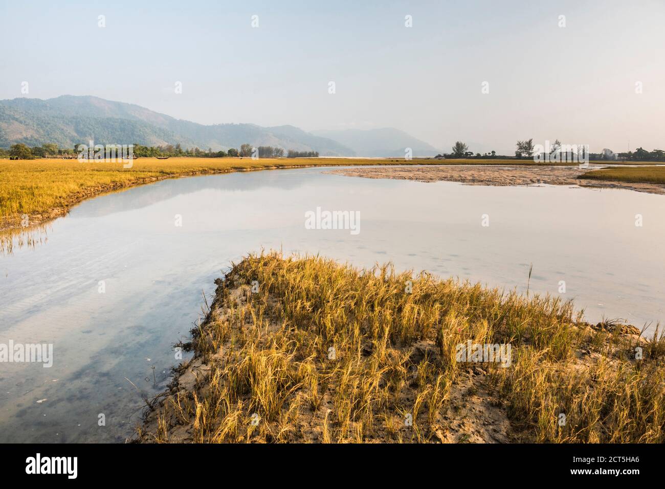 Floodplain at Tizit Beach, Dawei Peninsula, Tanintharyi Region, Myanmar ...