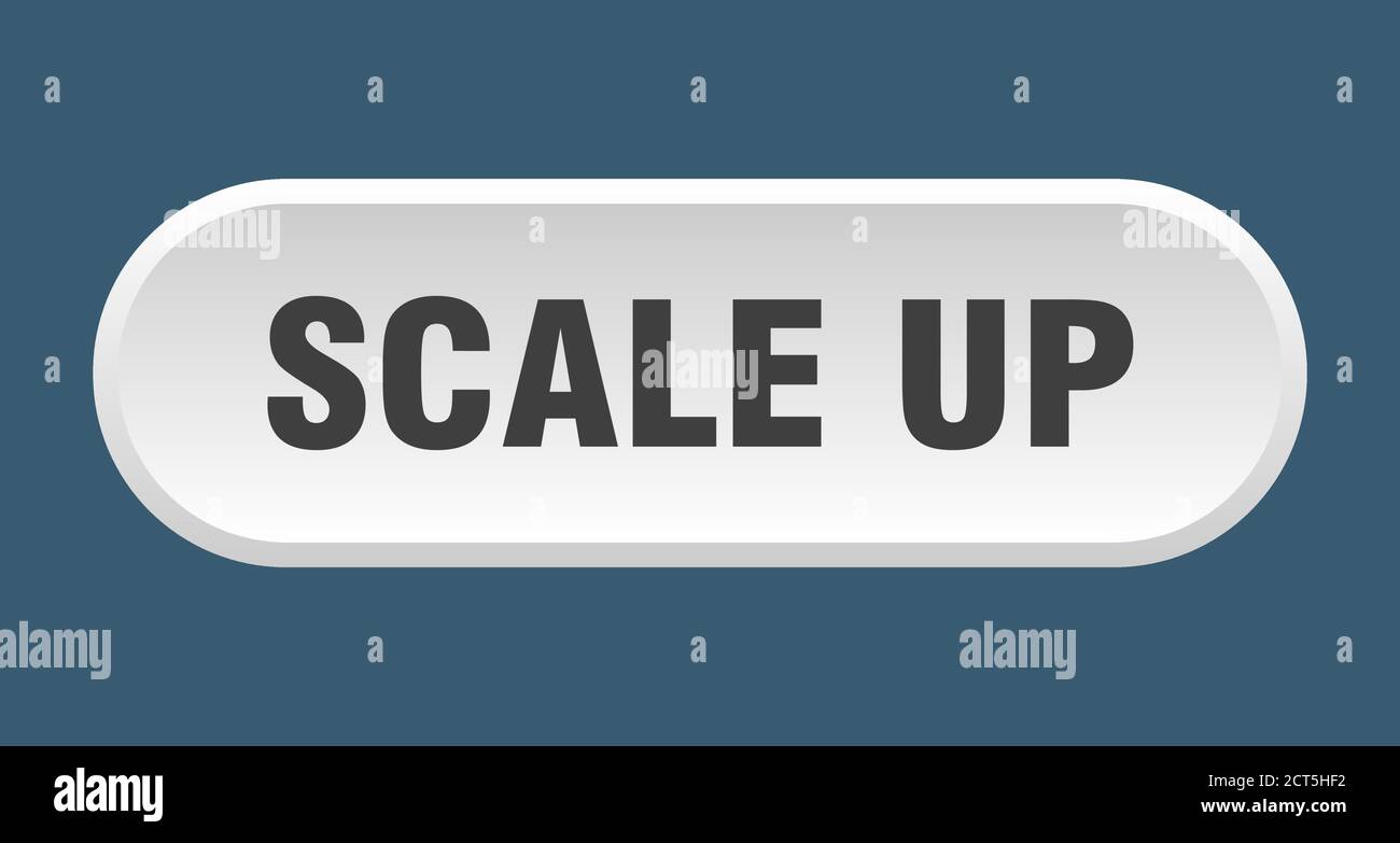 scale up button. rounded sign isolated on white background Stock Vector ...