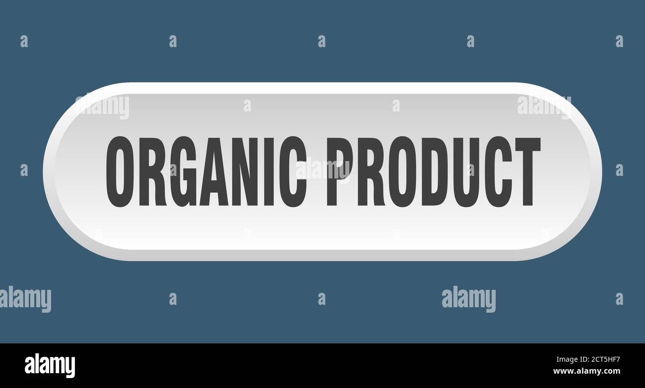 organic product button. rounded sign isolated on white background Stock ...