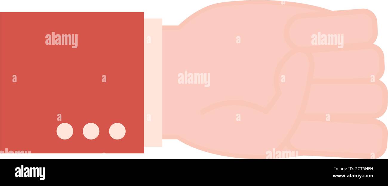 o hand sign language flat style icon vector design Stock Vector Image ...