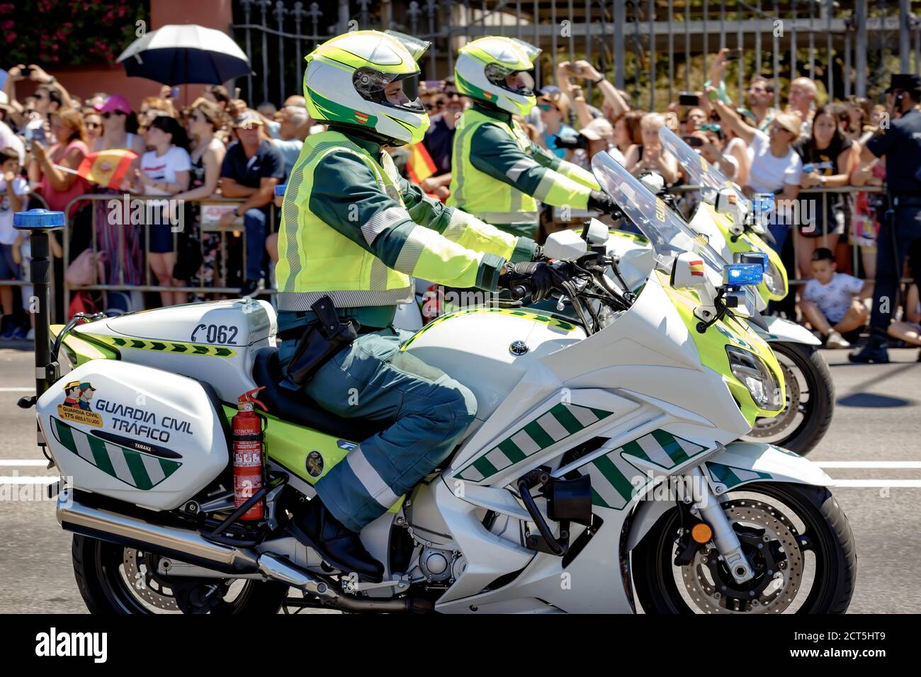 Seville, Spain - June 01, 2019: Units of the Spanish Civil Guard during ...