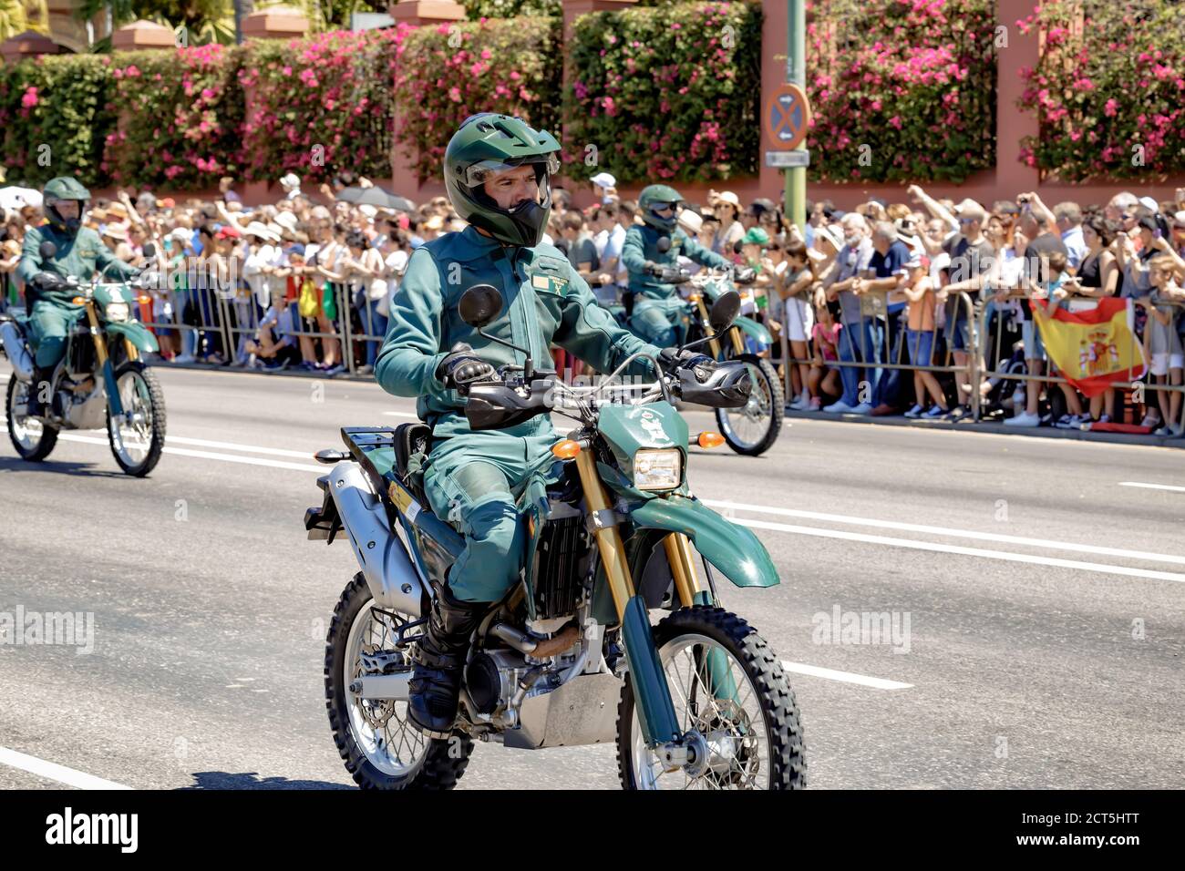 Seville, Spain - June 01, 2019: Units of the Spanish Civil Guard during ...
