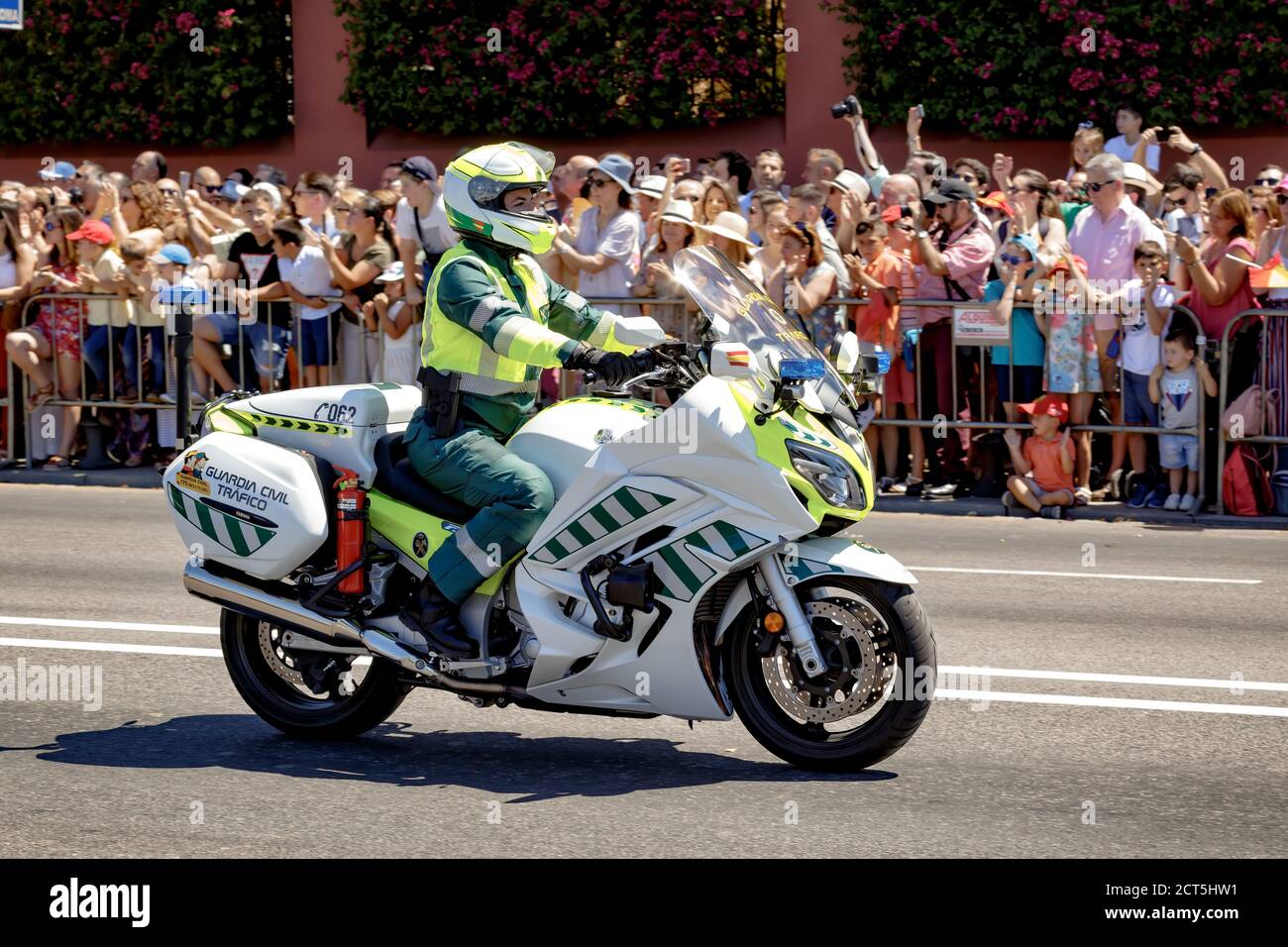 Seville, Spain - June 01, 2019: Units of the Spanish Civil Guard during ...