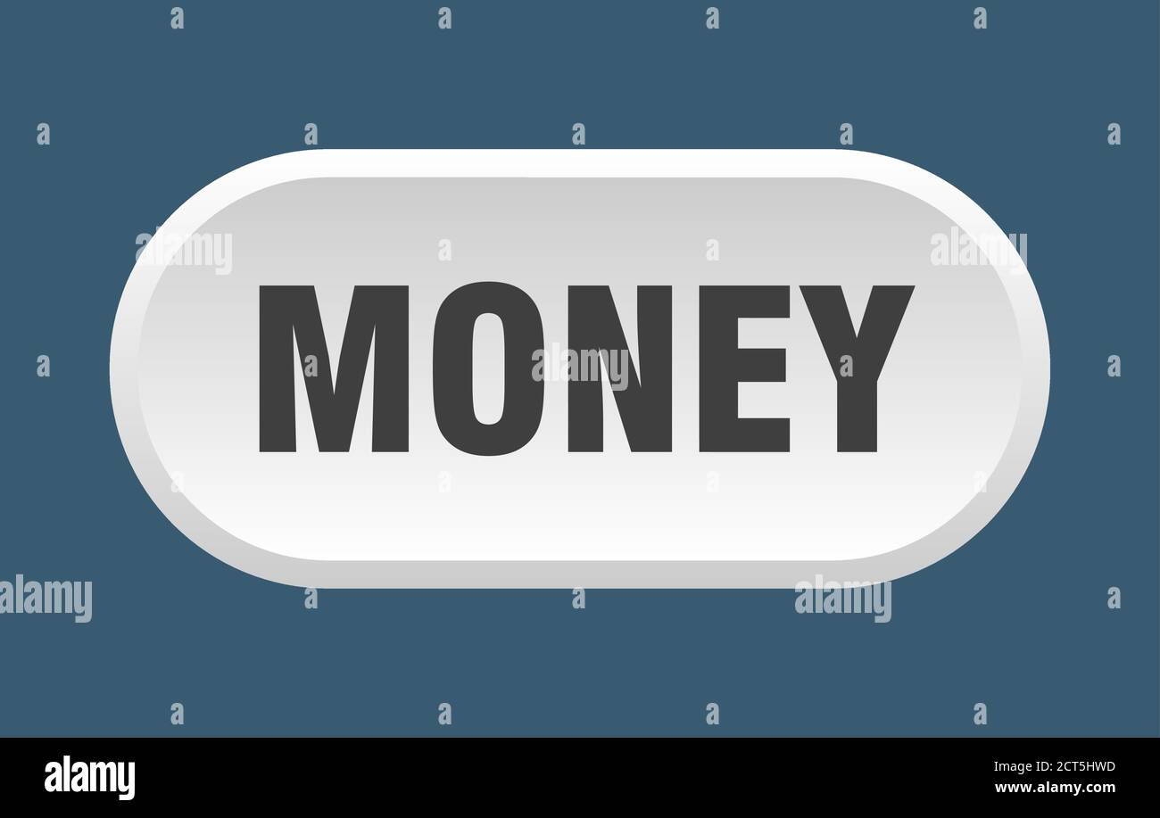 money button. rounded sign isolated on white background Stock Vector ...