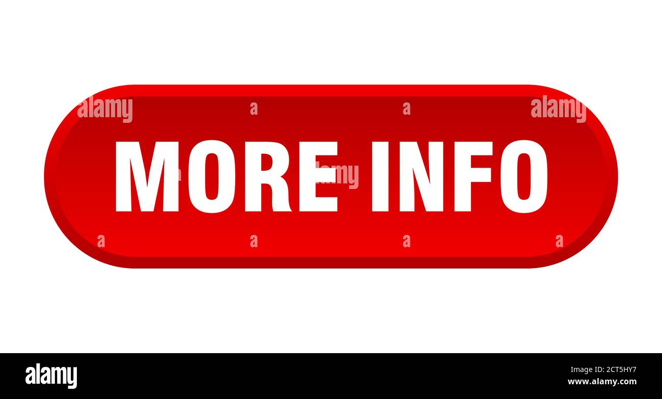 more info button. rounded sign isolated on white background Stock ...