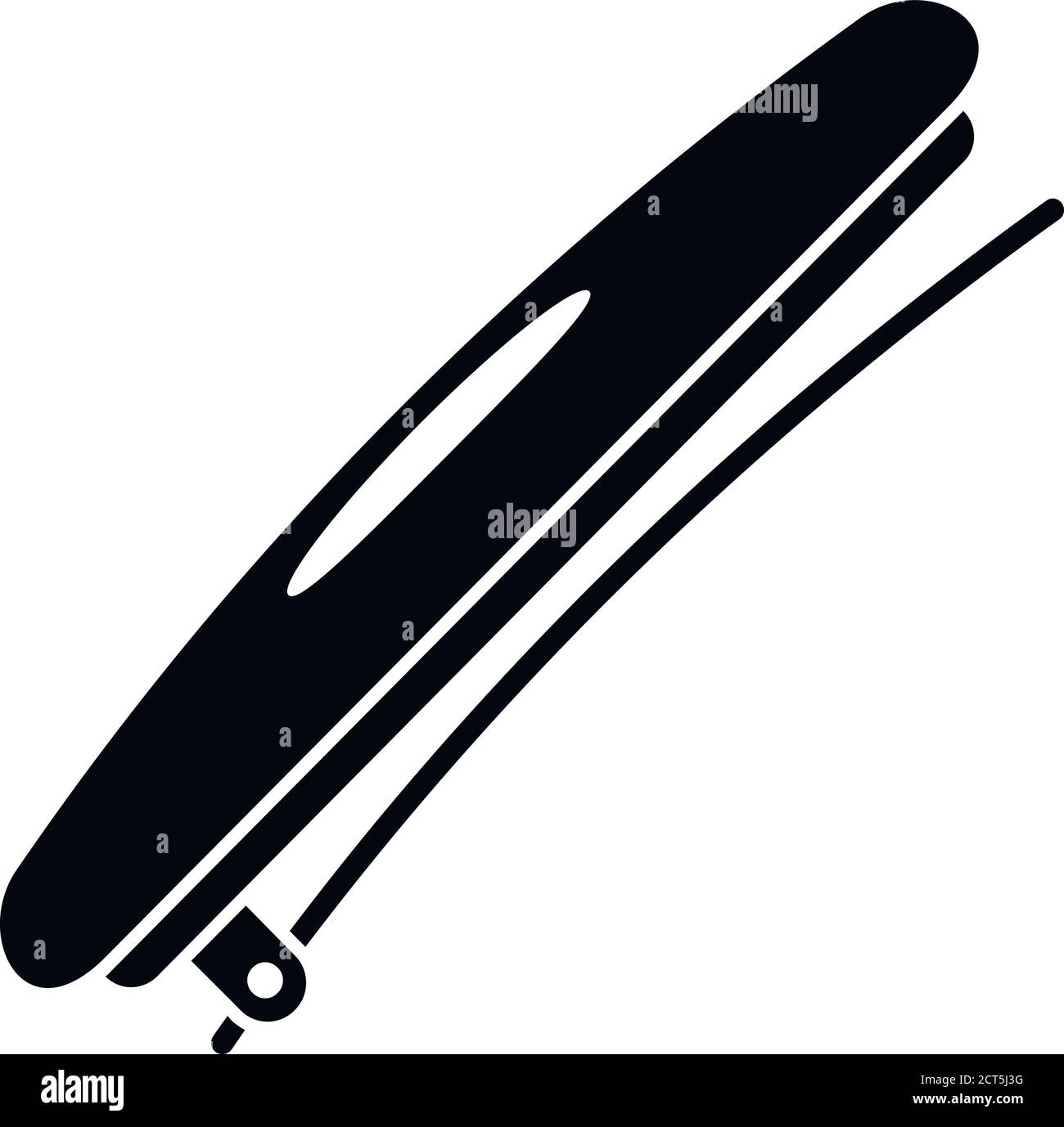 Clips barrette icon. Simple illustration of clips barrette vector icon ...