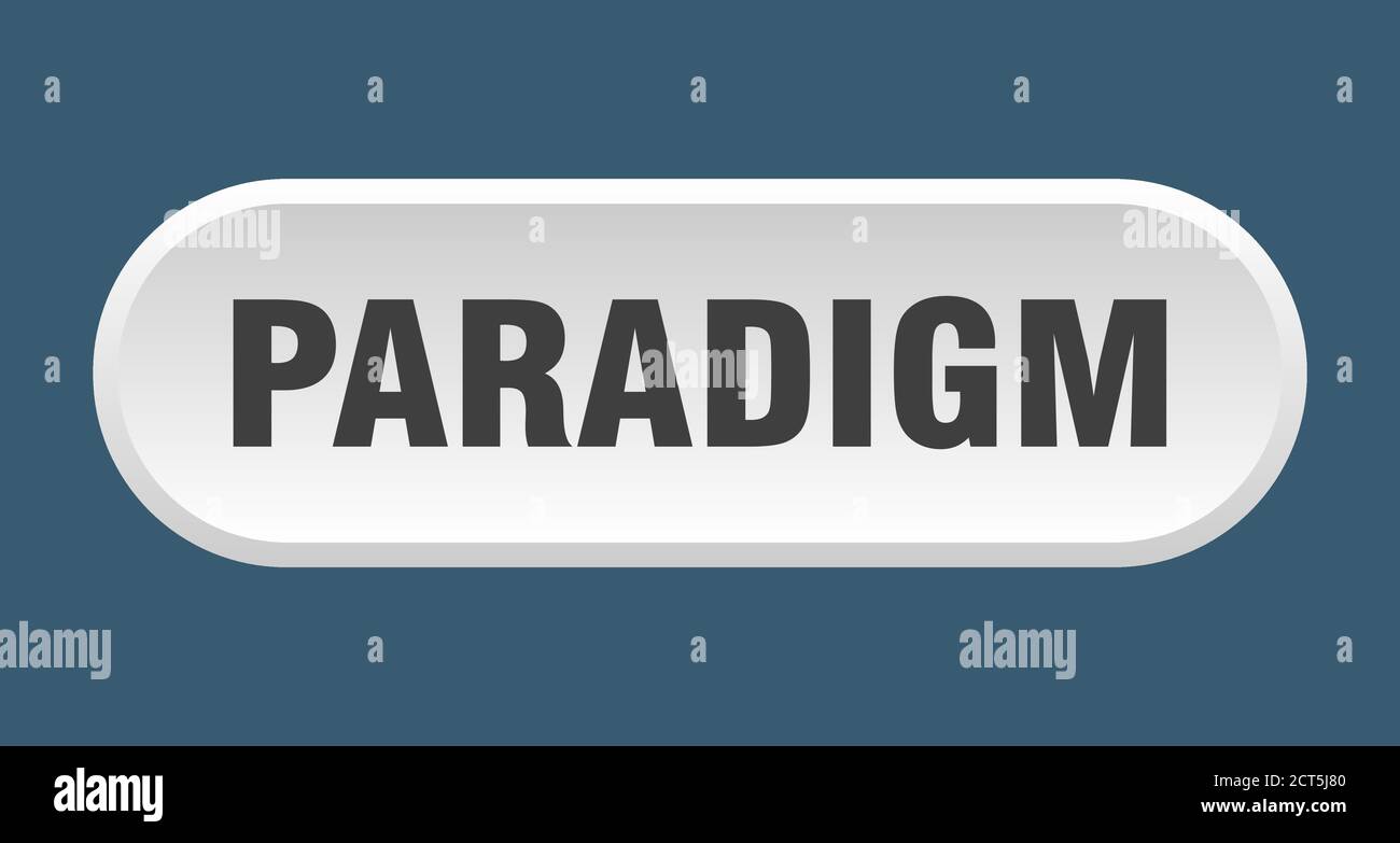 paradigm button. rounded sign isolated on white background Stock Vector ...