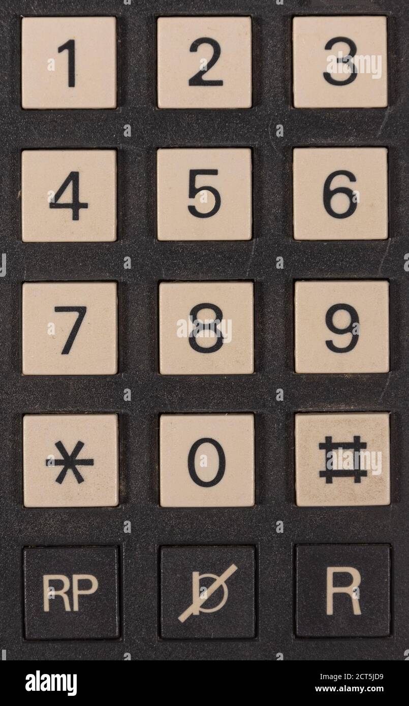 Close-up of an analog telephone keypad Stock Photo - Alamy