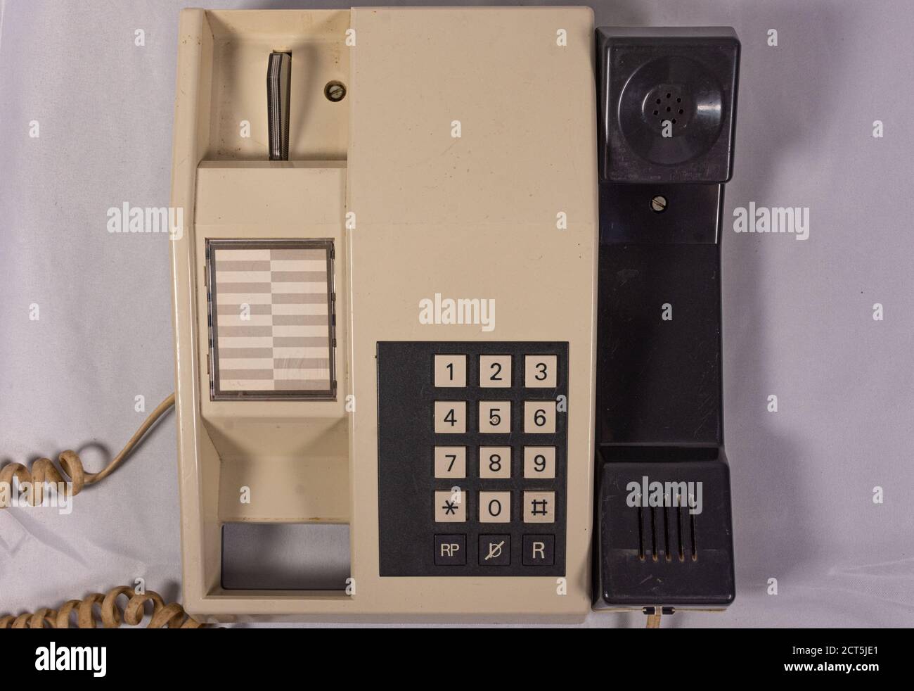 Close up of an analog telephone on the wall Stock Photo - Alamy
