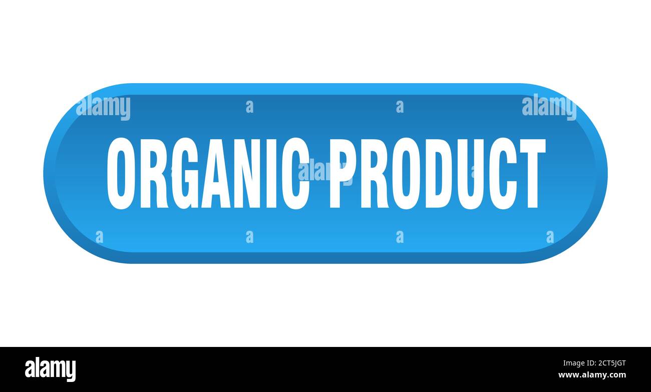 organic product button. rounded sign isolated on white background Stock ...