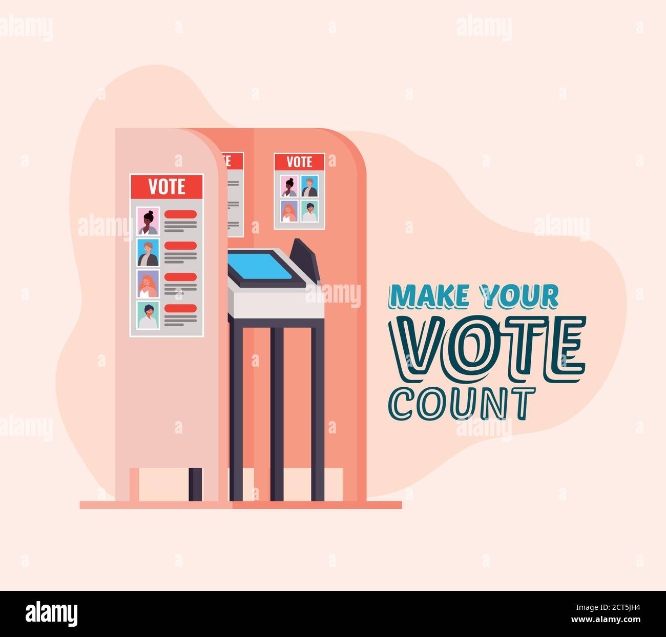 Voting elections booth Stock Vector Images - Alamy