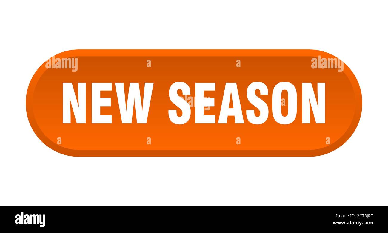 new season button. rounded sign isolated on white background Stock ...