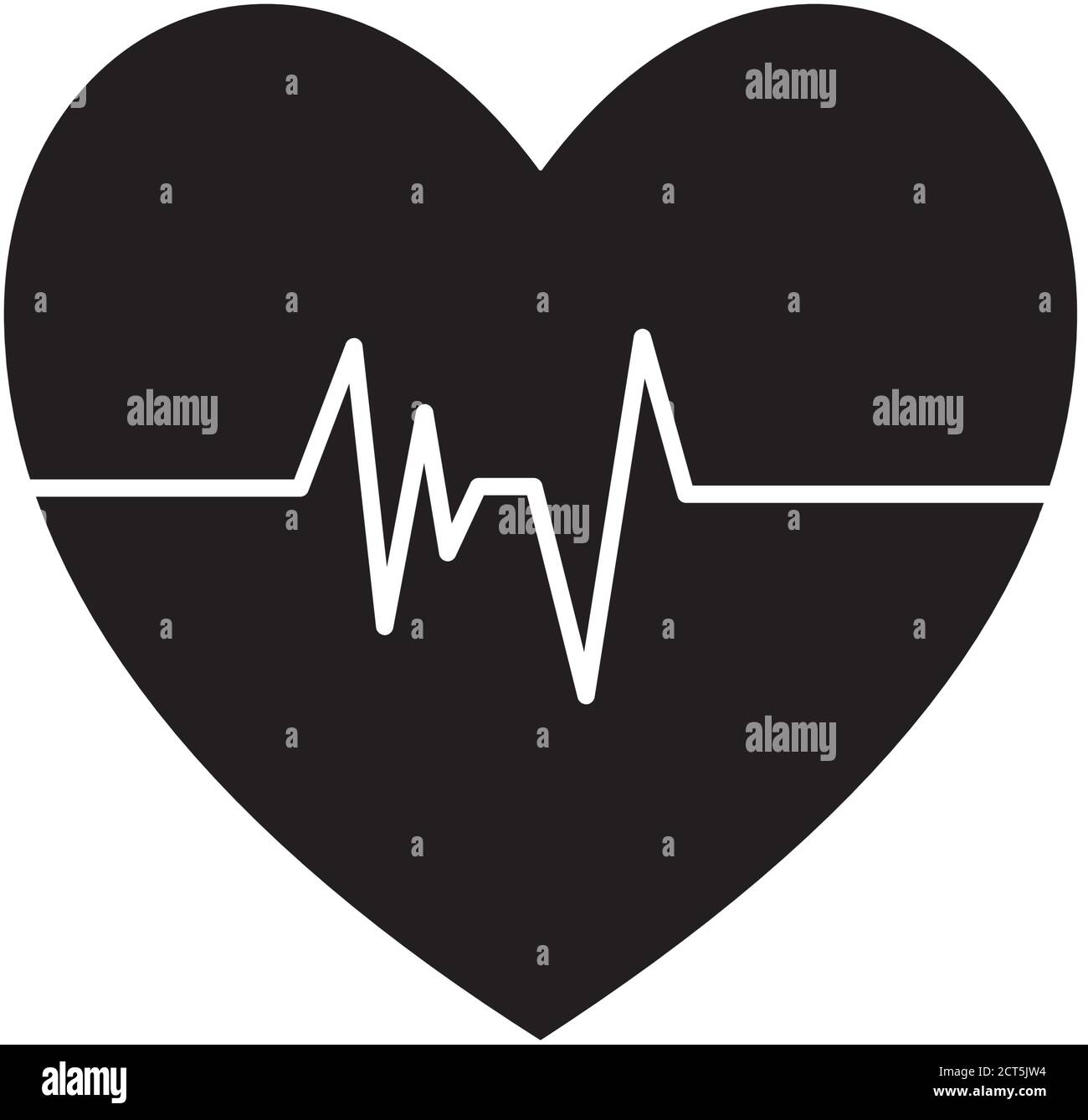 Medical heart pulse silhouette style icon vector design Stock Vector ...