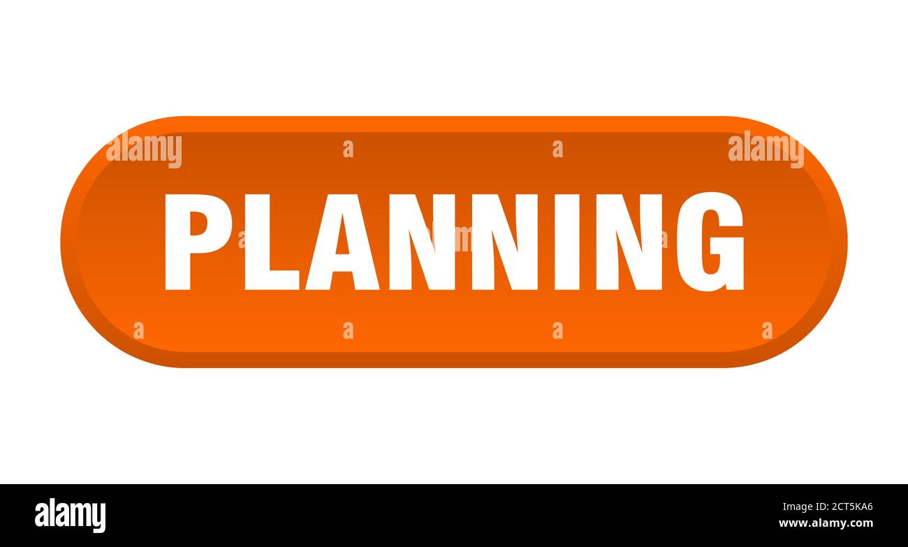 planning button. rounded sign isolated on white background Stock Vector ...