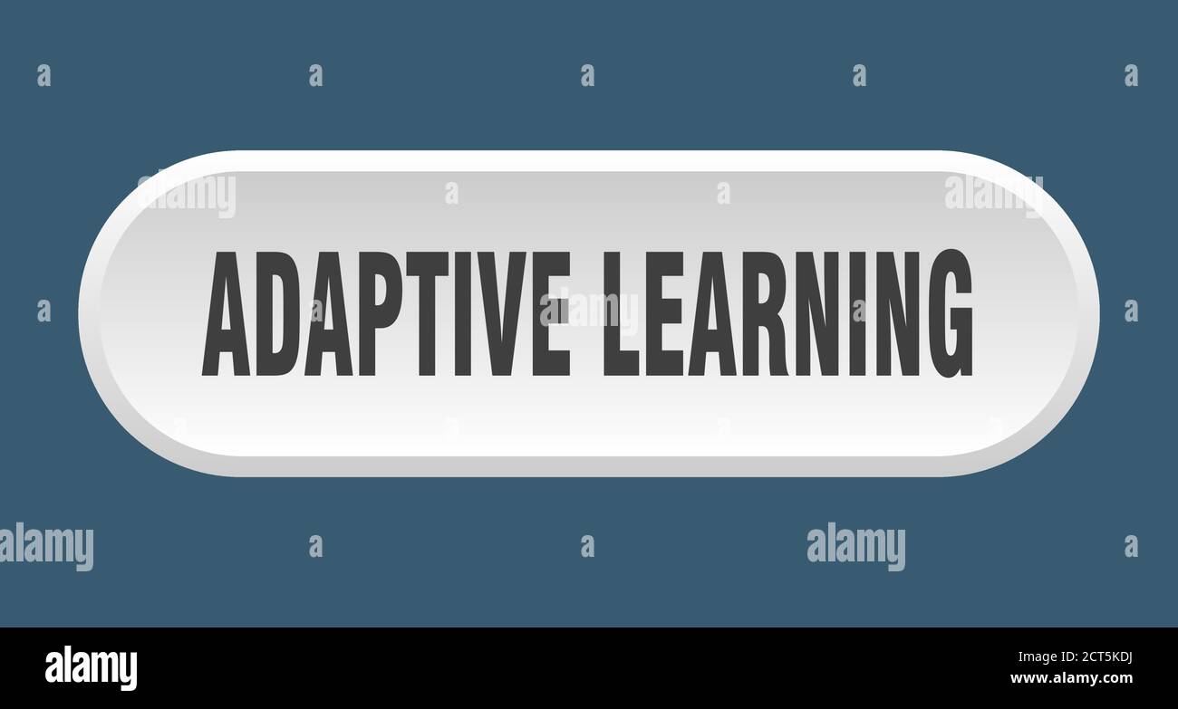 adaptive learning button. rounded sign isolated on white background Stock Vector Image & Art - Alamy