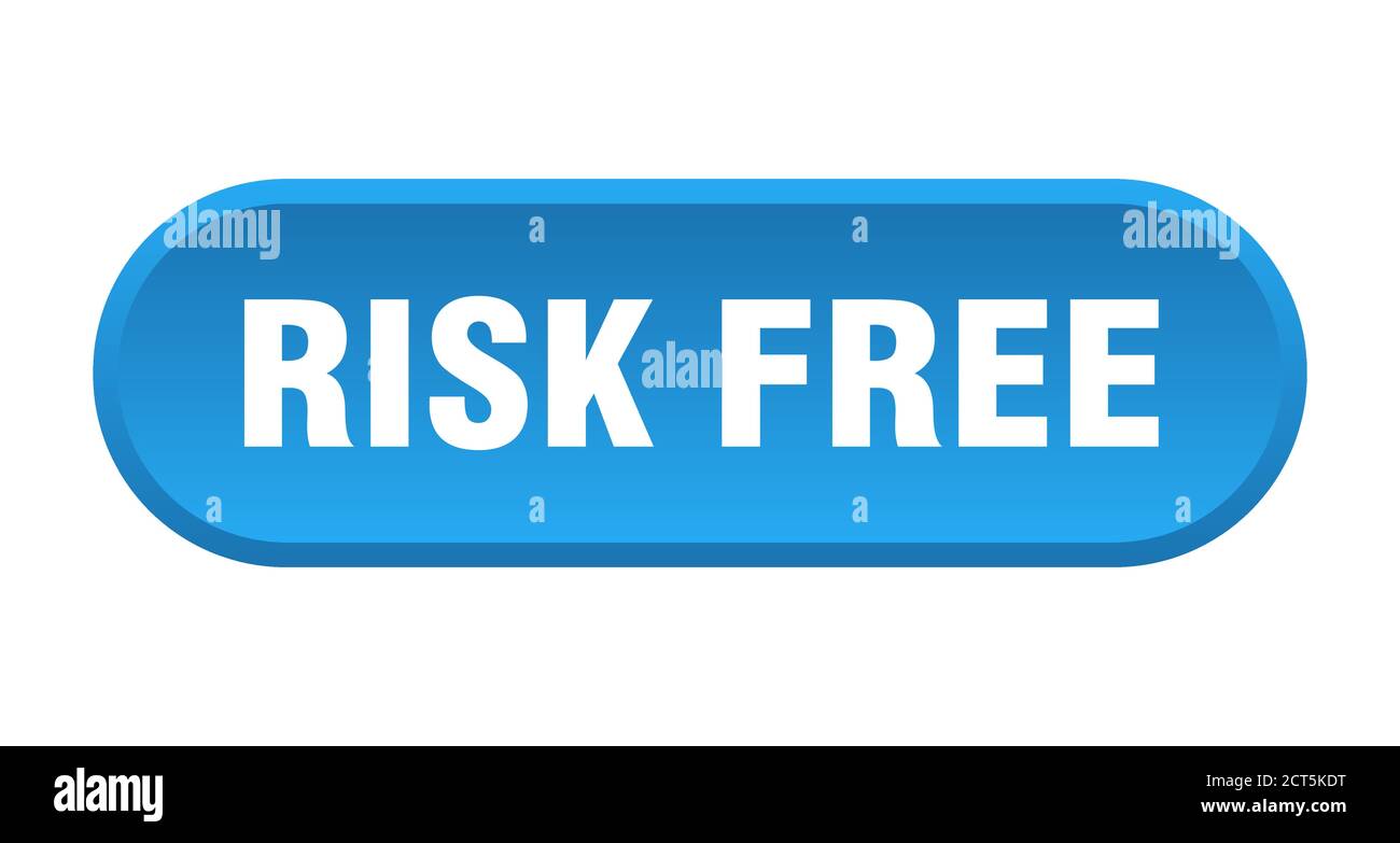 risk free button. rounded sign isolated on white background Stock ...