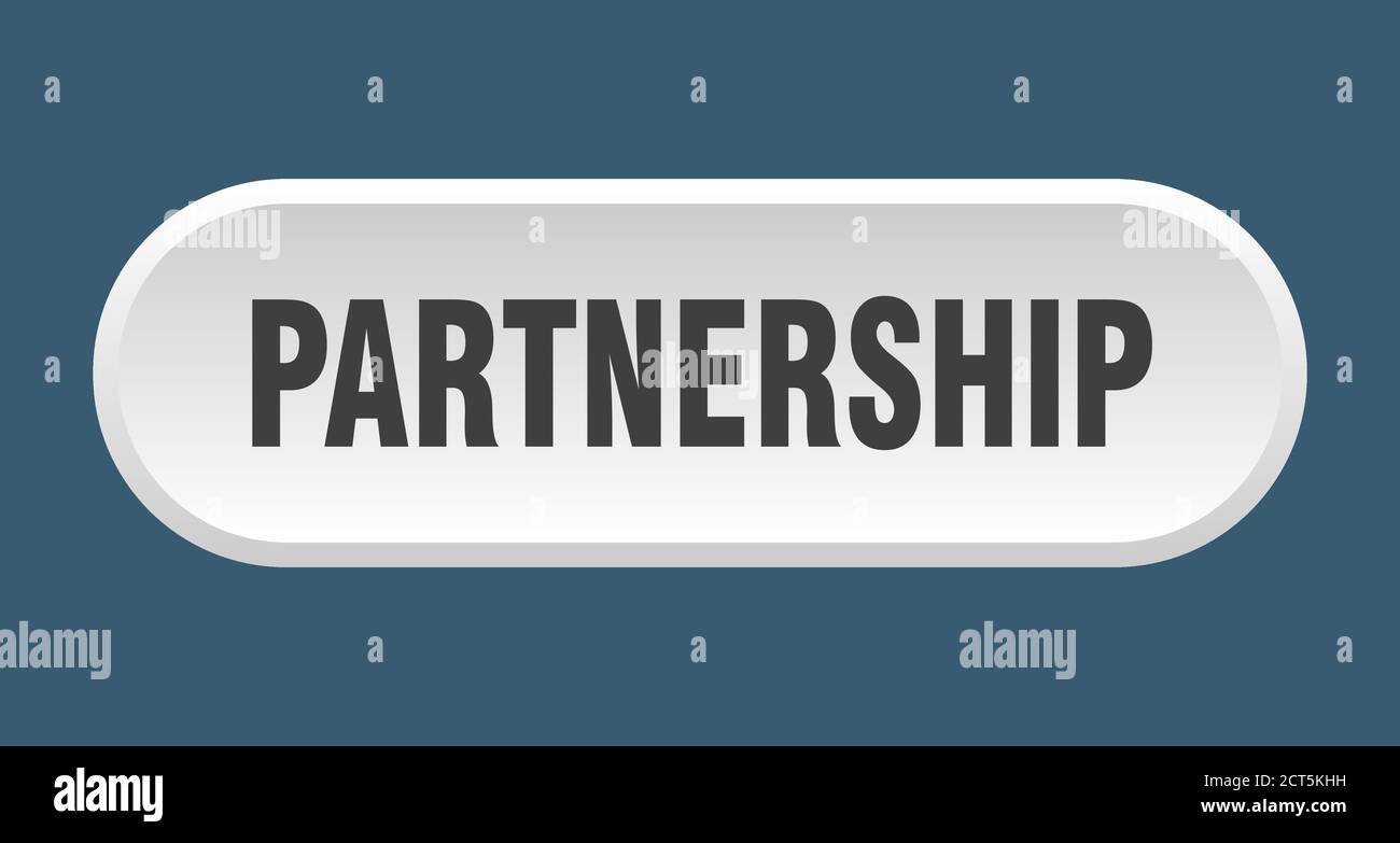 partnership button. rounded sign isolated on white background Stock ...