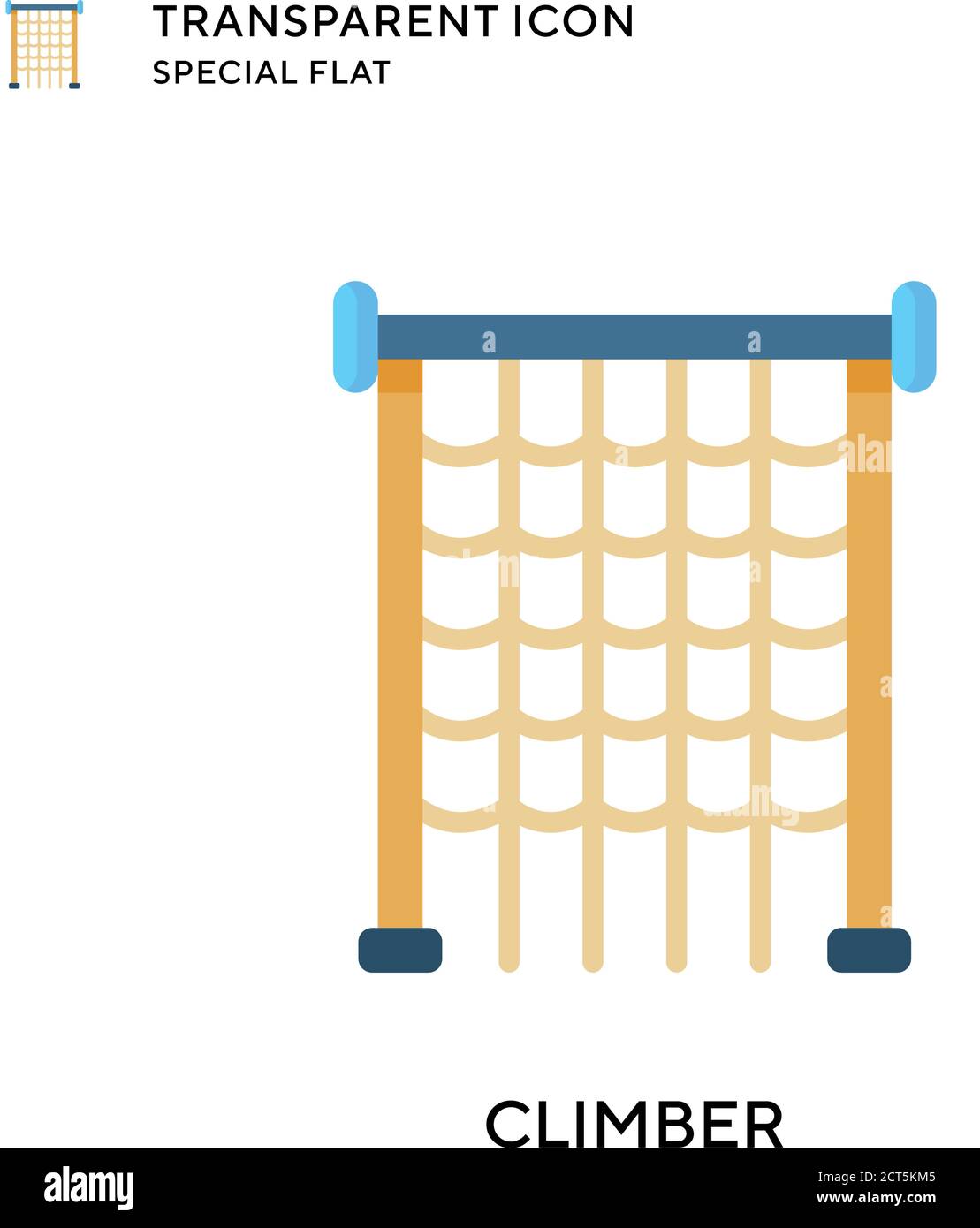 Climber vector icon. Flat style illustration. EPS 10 vector Stock ...