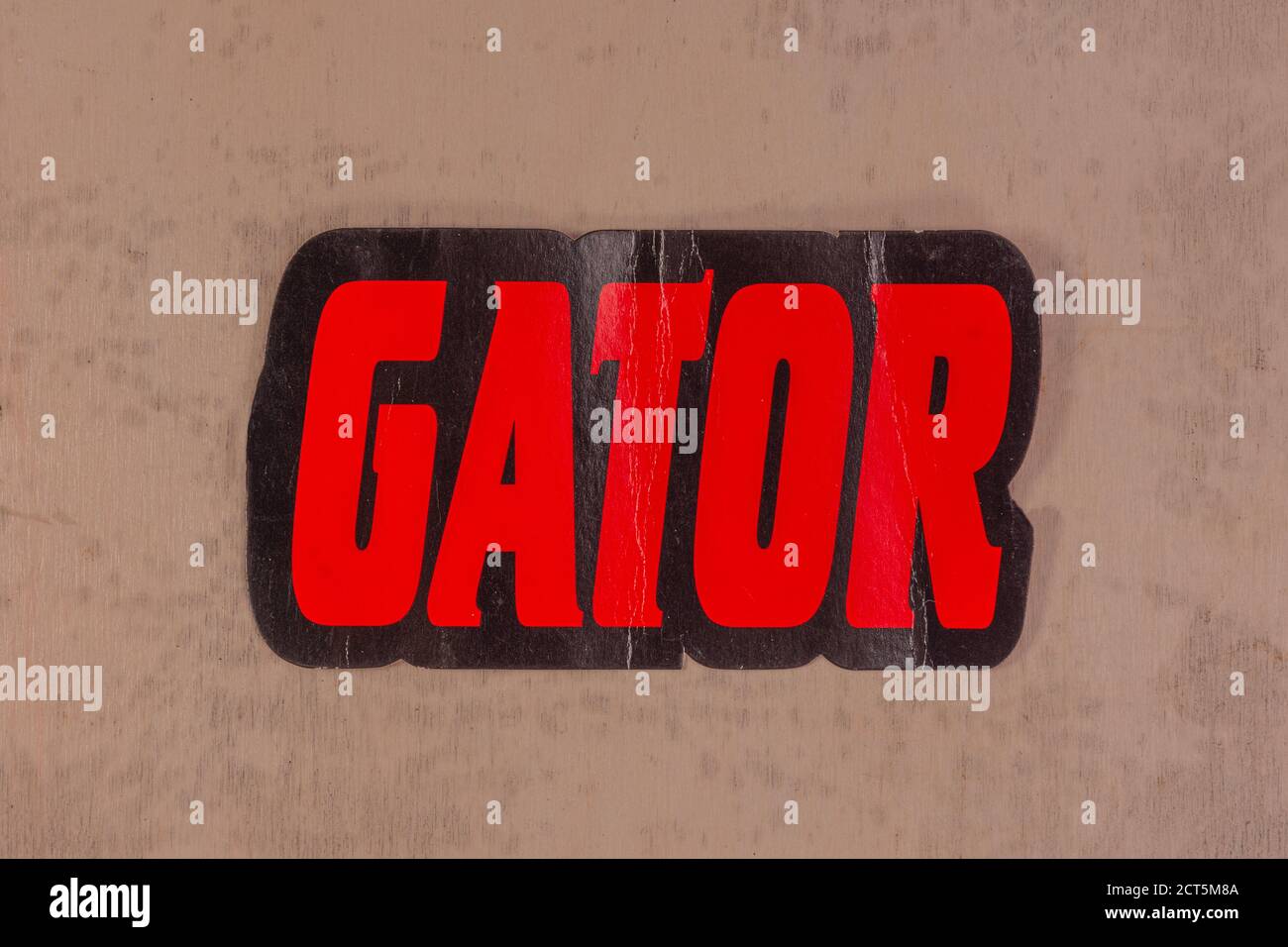 Gator lettering on a neutral background Stock Photo - Alamy