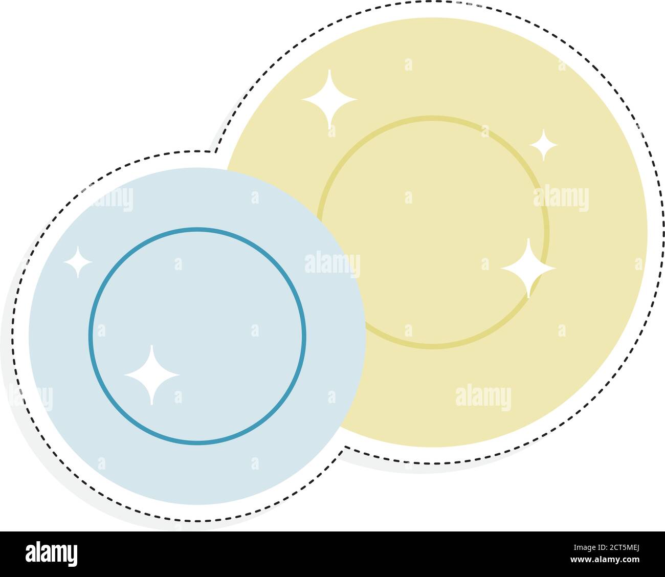 Isolated sparkling clean dishes icon. Kitchen objects - Vector Stock ...