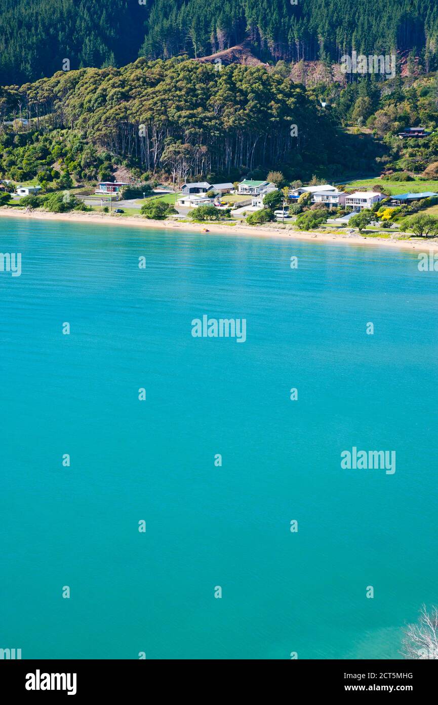 Turquoise Water at Tata Beach, Golden Bay, South Island, New Zealand ...